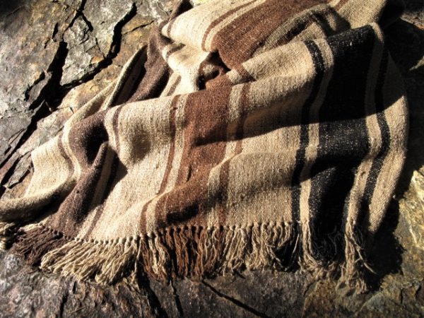Raw silk throw - Mada Collective