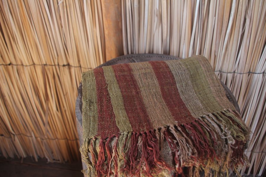 RAW SILK THROW - Mada Collective