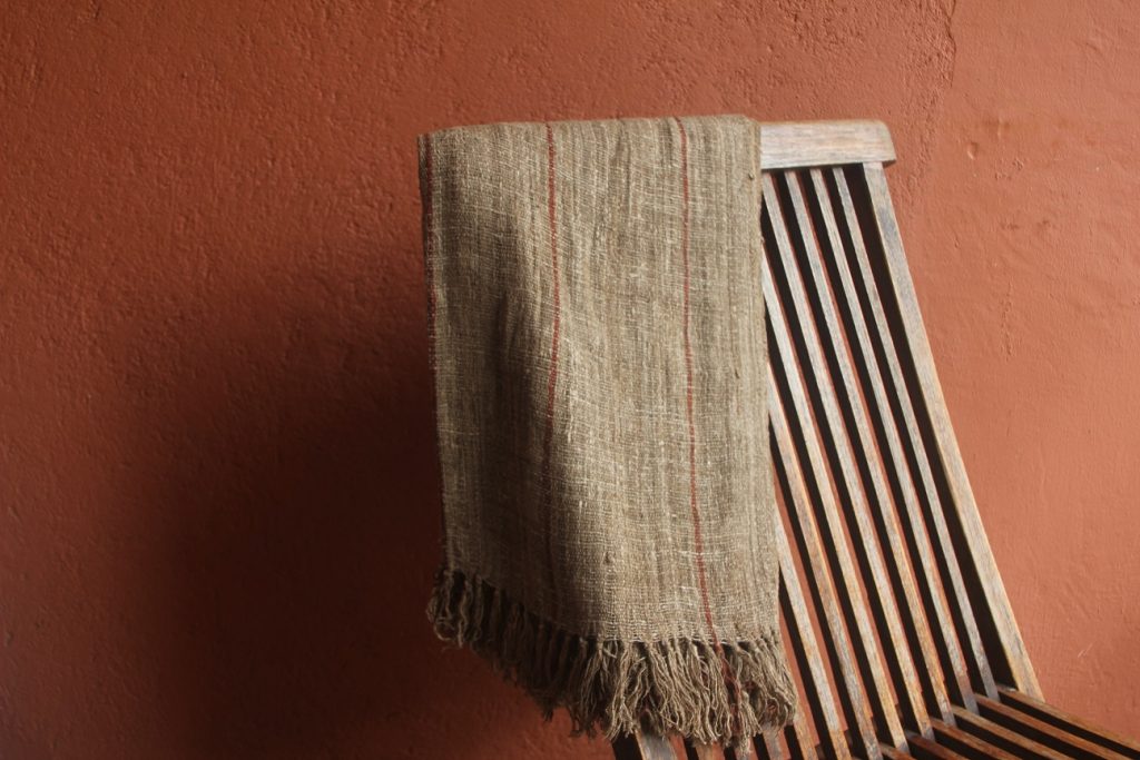 RAW SILK THROW - Mada Collective